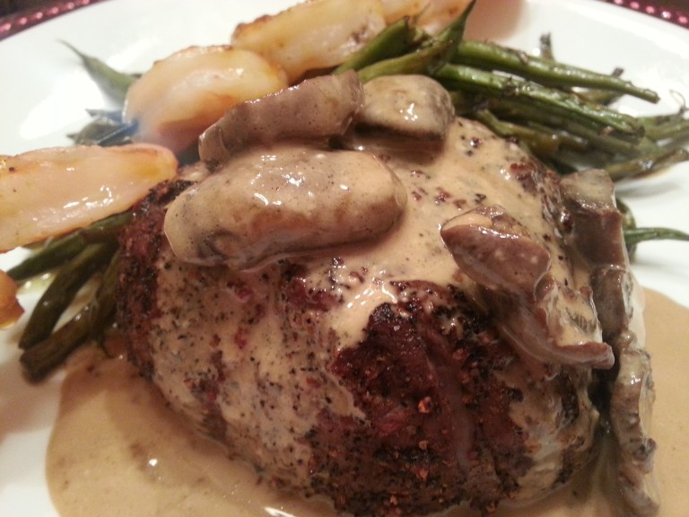 My Winter Love Language | Espresso Rubbed Filet Mignon with Bleu Cheese ...