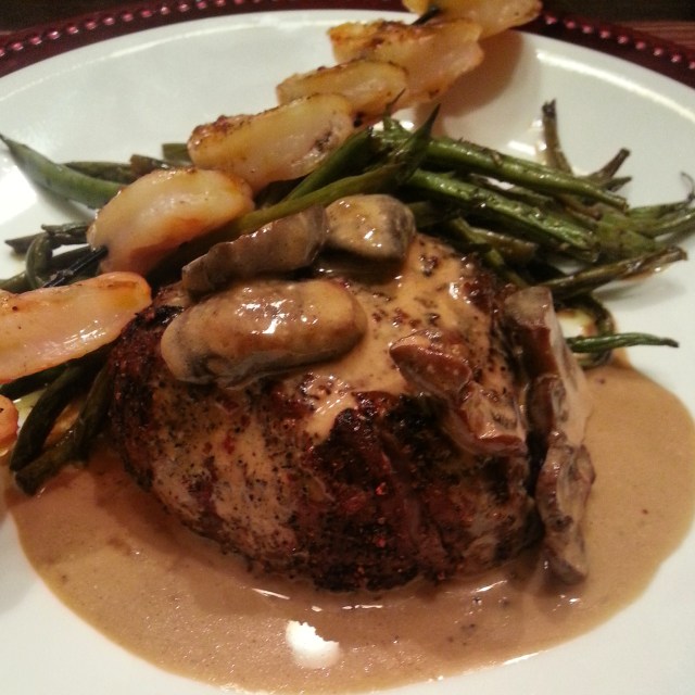 My Winter Love Language | Espresso Rubbed Filet Mignon with Bleu Cheese ...