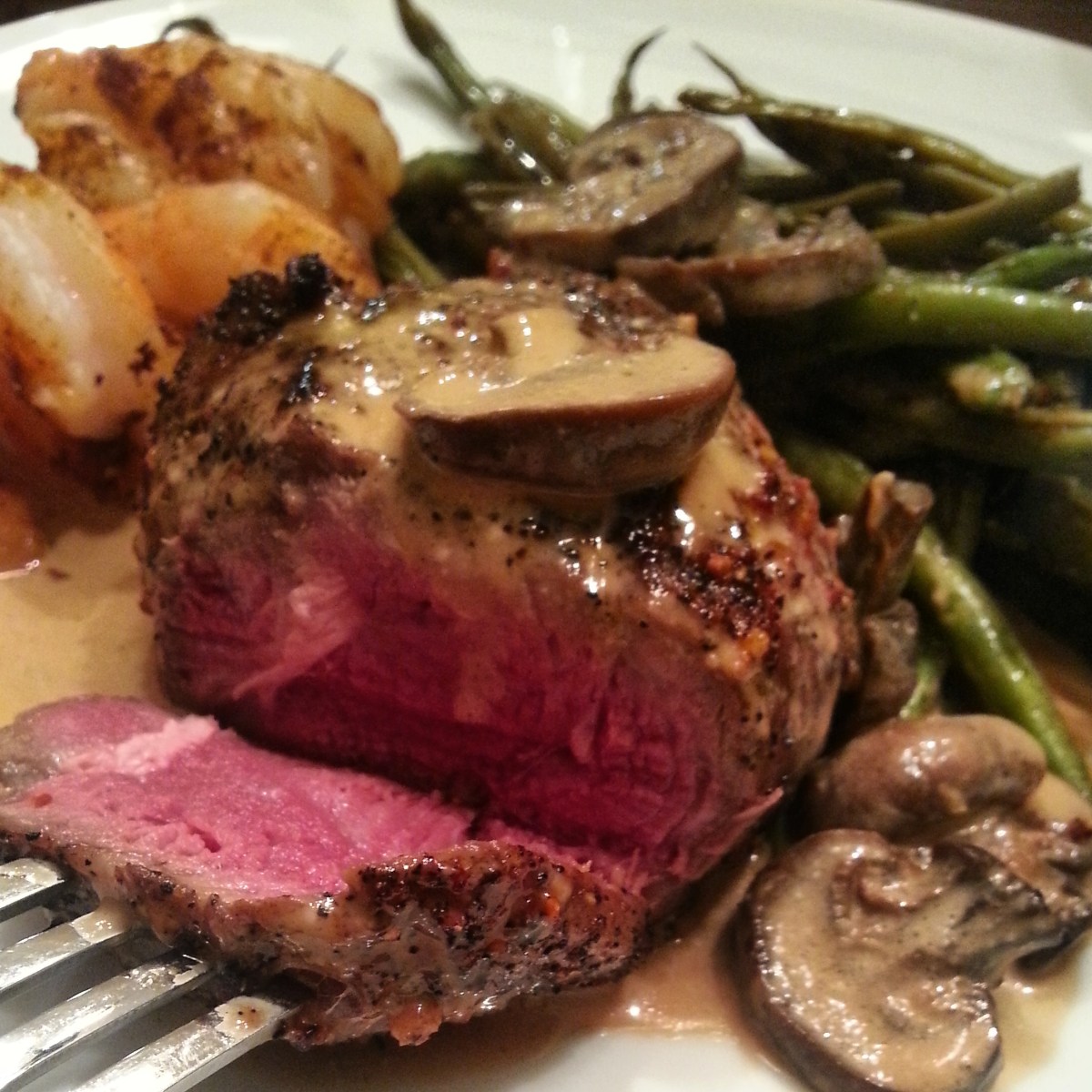 My Winter Love Language | Espresso Rubbed Filet Mignon with Bleu Cheese ...