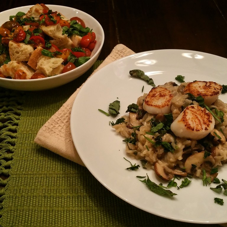 Hell’s Kitchen | Mushroom & Truffle Oil Risotto with Pan Seared ...